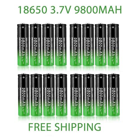 100 18650 3 7v 9800 Mah Uppladdningsbart Batteri Grandado