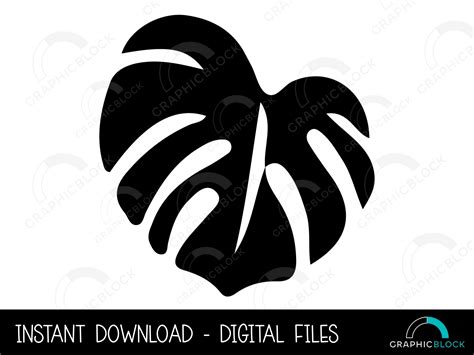 Monstera Leaf SVG Monstera Silhouette PNG Tropical Leaf Etsy Australia