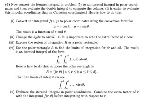 solved 5 set up but do not compute an iterated integral