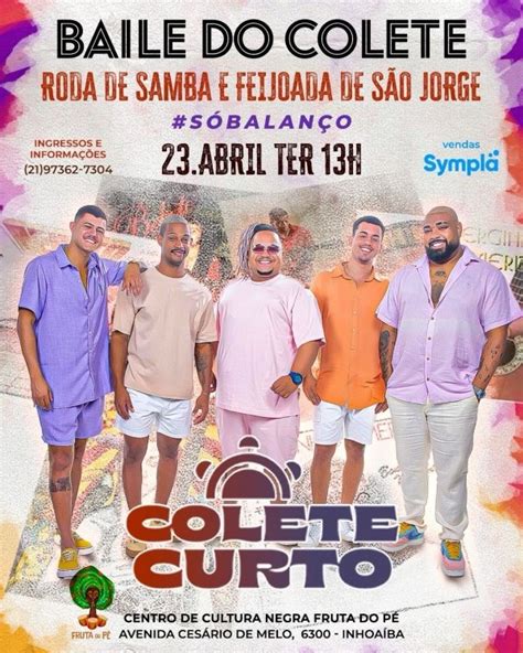 Baile do Colete Feijoada de São Jorge e Roda de Samba em Rio de