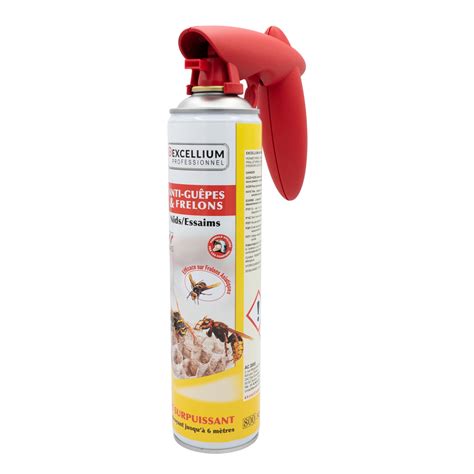 Aérosol Anti guêpes Frelons Excellium nids et essaims modèle Pompiers