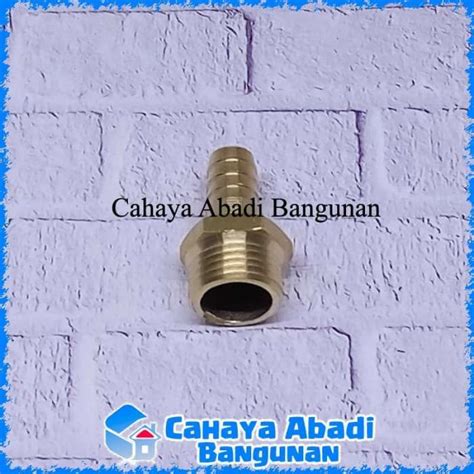 Jual Nepel Selang 1 2 X 3 8 Inch Drat Luar Kuningan Sambungan Hose Di