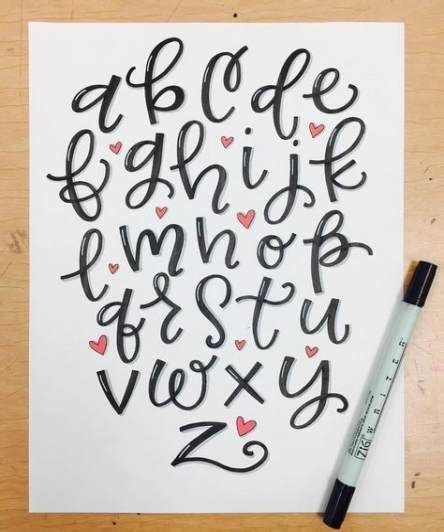 Nova Coleção Alfabeto Lettering Para Imprimir Imagens Tattoo Fonts