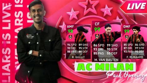 Pes Mobile Friendlies Ac Milan Iconic Moment Pack Opening Road