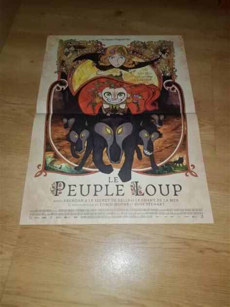 AFFICHE DE CINÉMA d époque du film LE PEUPLE LOUP de 2020 40x54cm