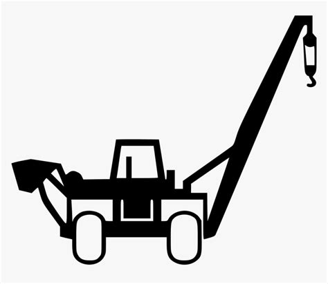Backhoe Clipart Black And White