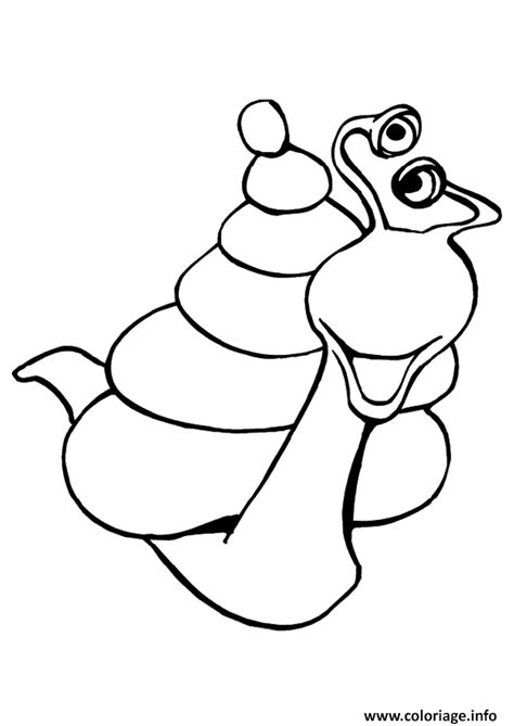 Coloriage Cousin De Hugo Escargot Dessin