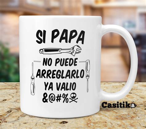 Regalos Para El Dia Del Padre Taza Para Papa Si Papa No Etsy