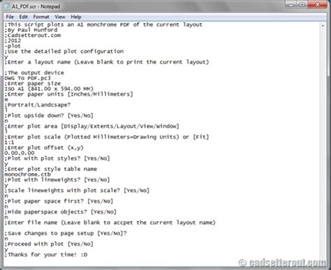 AutoCAD Tip How To Write Command Scripts And Automate Plotting CADnotes