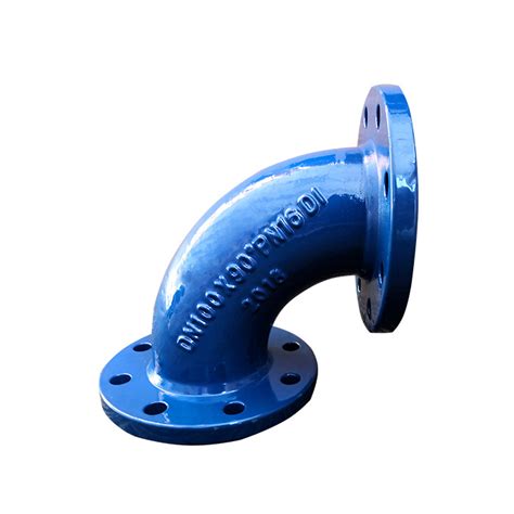En 545 Fbe Coated Ductile Cast Iron Di Pipe Fitting Double Flanged Bend