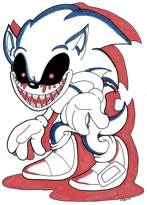 Scary Sonic Printable Coloring Pages