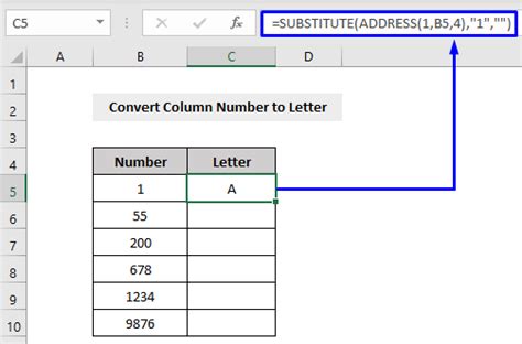 how to convert column number to letter in excel 3 ways exceldemy