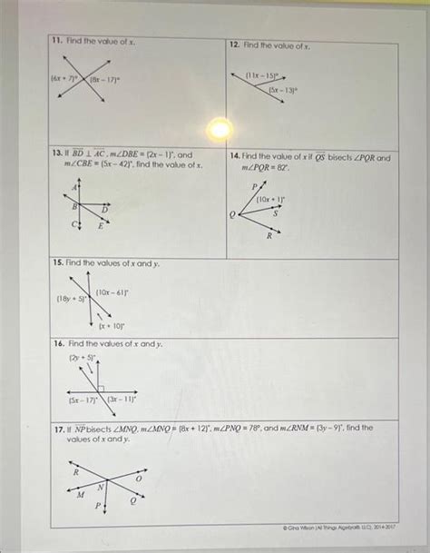 Solved Name Unit 1 Geometry Basics Date Per Homework 6