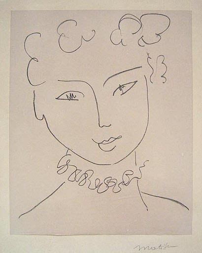 HENRI MATISSE Hand Signed 1951 Original Lithograph Pour Versailles