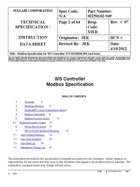 modbus protocol instruction 02250162 949 draft 130410 rev1 pdf specification technical
