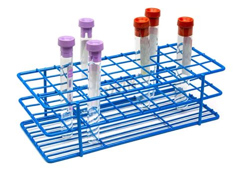 Rack aus Edelstahl epoxy für 4 x 10 Röhrchen ø 16 mm Labormaterial