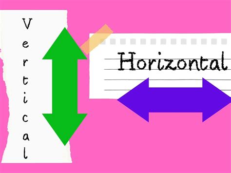 horizontal y vertical qué es explicación y ejemplos enciclopedia significados