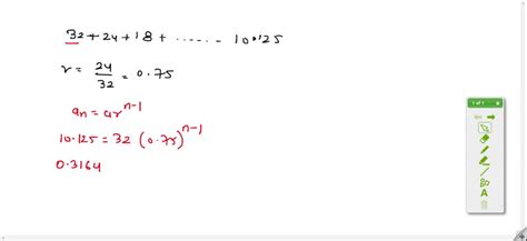 solved using summation notation use summation notation to write the sum 32 24 18 … 10 125