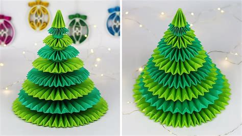 DIY Paper Christmas Tree How To Make A 3D Xmas Tree Christmas Decor