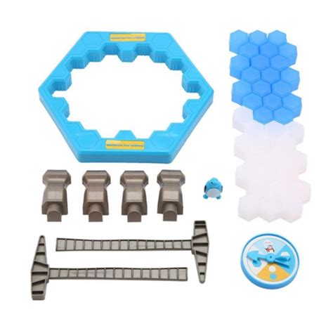 JOGO DE MESA QUEBRA GELO DO PINGUIM INFANTIL MARTELINHO NUMA FRIA