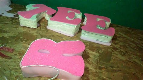 Como Forrar Letras De Unicel En 3D Con Foami YouTube