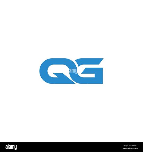 Plantilla de diseño vectorial con el logotipo de QG o el logotipo de gq
