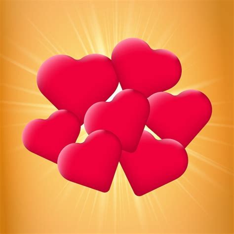 Coeurs Roses Sur Fond étincelant Jolie Carte De Félicitations Lumineuse