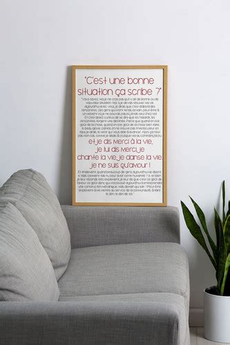 Affiche Citation Film C Est Une Bonne Situation Scribe My Joli Wall