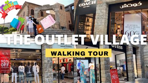Dubai Outlet Village BEST Luxury DISCOUNT Shopping Mall 4K Walking