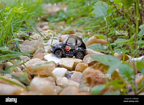 Toy Volkswagen Mini Beetle Stock Photo Alamy