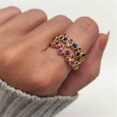 Mads Z Luxury Rainbow Ring Kt M Bl Delsten Str Mads