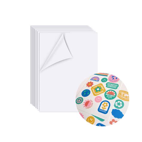 DesignTec Papel autoadhesivo mate 80 grs 20 hojas tamaño carta