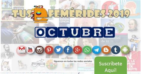 Tus Efemérides Escolar 2012 2023 Para Suscribirte y Recibir todas