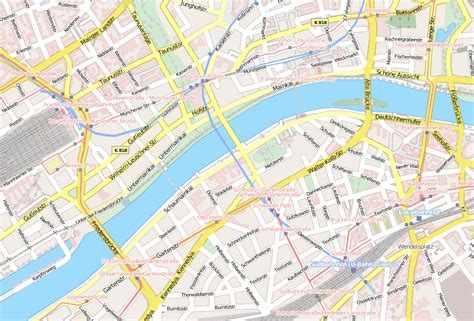Deutsches Architektur Museum Stadtplan Mit Satellitenfoto Und Hotels
