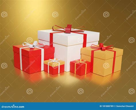 Big Pile Of Colorful Wrapped Gift Boxes Lots Of Presents 3D Rendering
