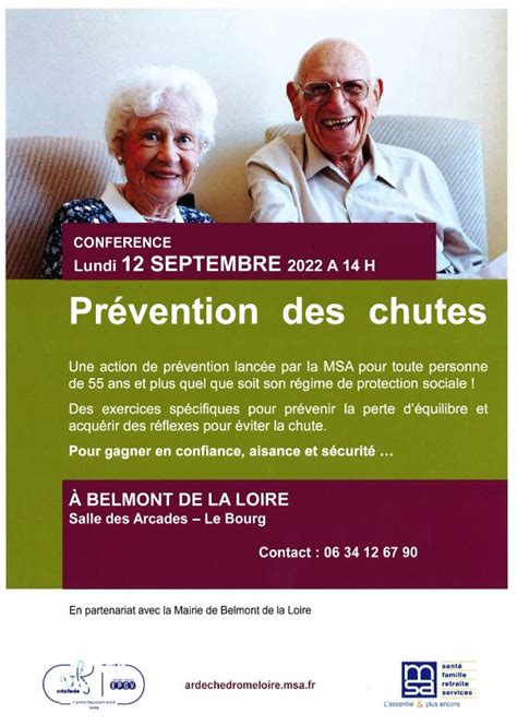 ATELIER PRÉVENTION DES CHUTES Commune d Ecoche