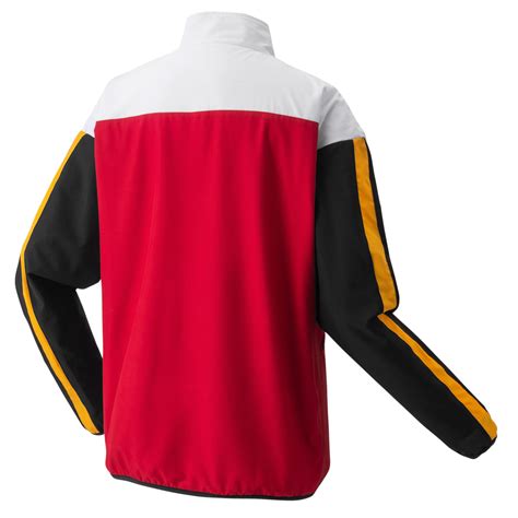 Yonex 50136 China National Team Mens Warm Up Jacket Ruby Red Direct