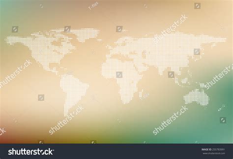 Stylized Map World World Map Concept Stock Vector Royalty Free 255783991