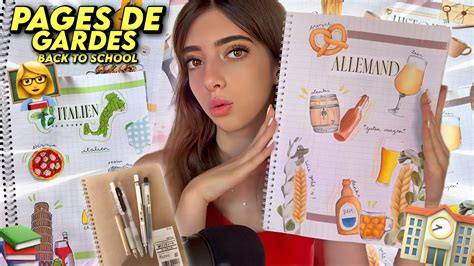 IDÉES PAGES DE GARDES RENTRÉE POUR VOS COURS TUTO AESTHETIC YouTube