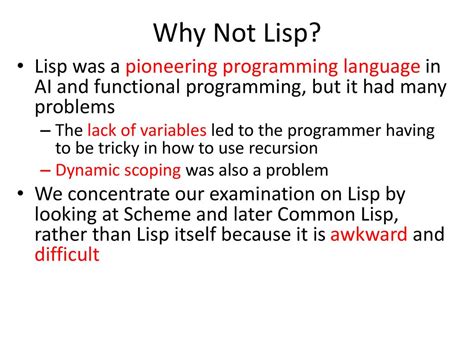 functional languages early in ai research there was a need for symbolic computing handling