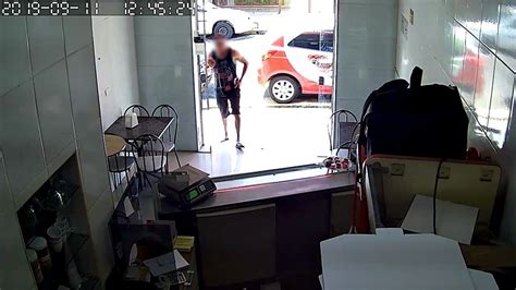 C Mera De Seguran A Flagra Furto Em Loja De Bolos Em Sorocaba V Deo