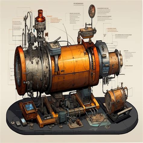 Premium Photo A Drawing Of A Mechanical Device With The Word Quot The