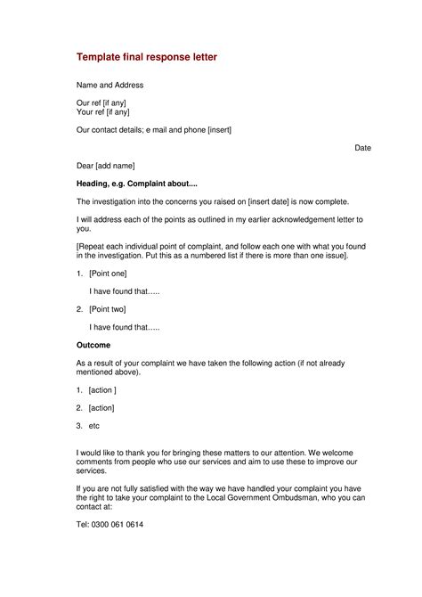 Complaint Response Letter Sample How To Write A Complaint Response