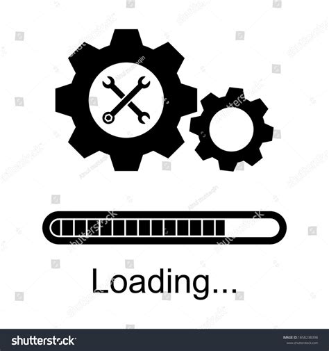 Loading Process Update System Icon Concept Stock Vector Royalty Free