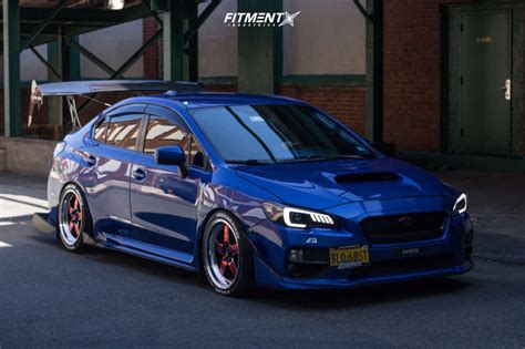 2015 Subaru WRX Base With 18x9 Cosmis Racing Xt 005r And Firestone
