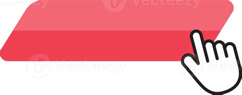 Click Here Button With Hand Pointer Clicking Icon 21312400 PNG