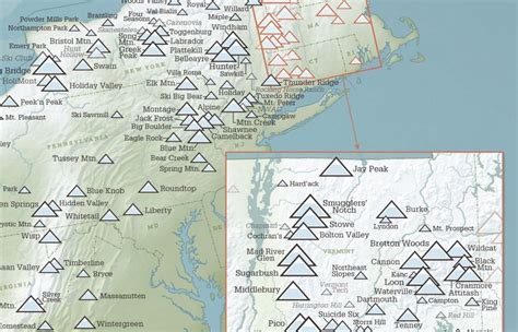 Cool Map Of Every Ski Area In The US