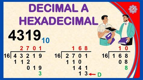 DECIMAL a HEXADECIMAL Ejemplos Resueltos 2 Sistemas Numéricos YouTube