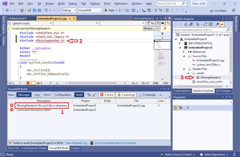 Troubleshooting Missing Header File Issues VisualGDB Documentation