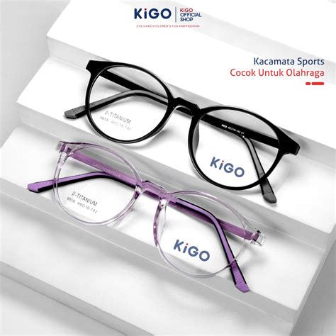 Jual Kigo Kacamata Remaja Oval Anti Radiasi Blueray TR 90 Titanium